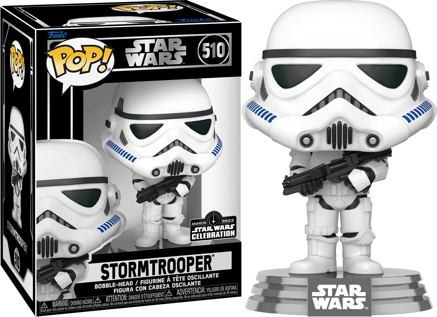 Funko POP! Star Wars Stormtrooper #510 Star Wars Celebration 2022 ...