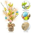 Indoor/Outdoor Easter Decoration Lighted Easter Egg Tree, 18-inch ...