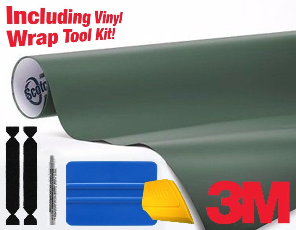 3M Matte Military Green 1080 Air-Release Vinyl Wrap Roll - Including ...