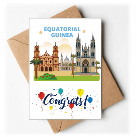 Castle Equatorial Guinea Art Deco Fashion Wedding Cards Congratulations ...
