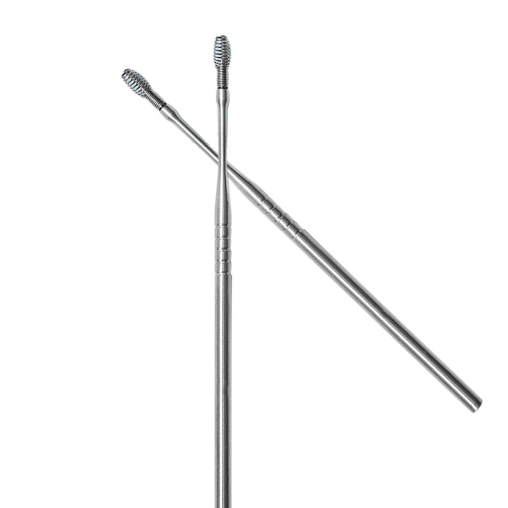 Stainless Steel Spiral Ear Pick Spoon Ear Wax Removal Cleaner Ear Care ...