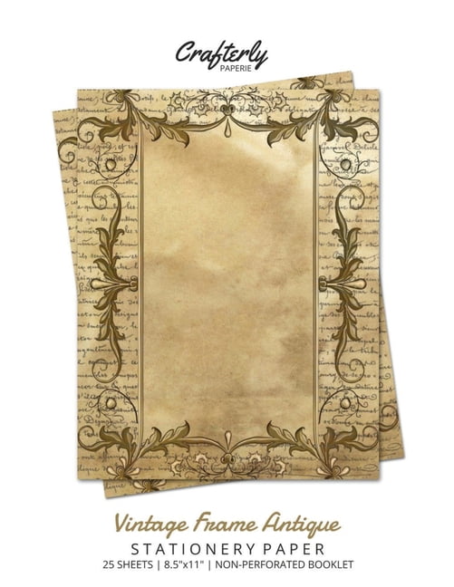 Vintage Frame Antique Stationery Paper : Antique Letter Writing Paper ...