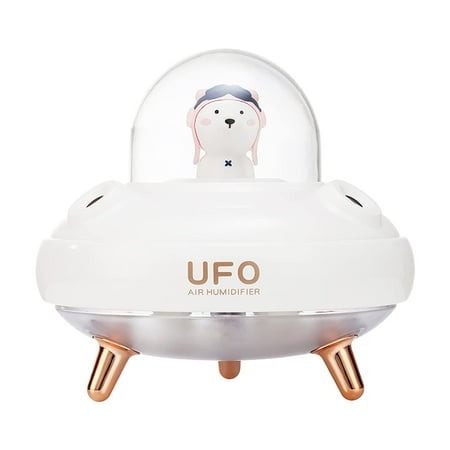 Dual Nozzles Wireless UFO Humidifier Desktop Air Humidifier Cute Planet ...