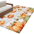 Area Rug 3x5 Ft, Orange Green Pumpkins Fall Non Slip Area Rugs for ...