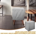 GETAJGHSD Grey Elastic Square Stool Cover Protective Seat Replacement ...