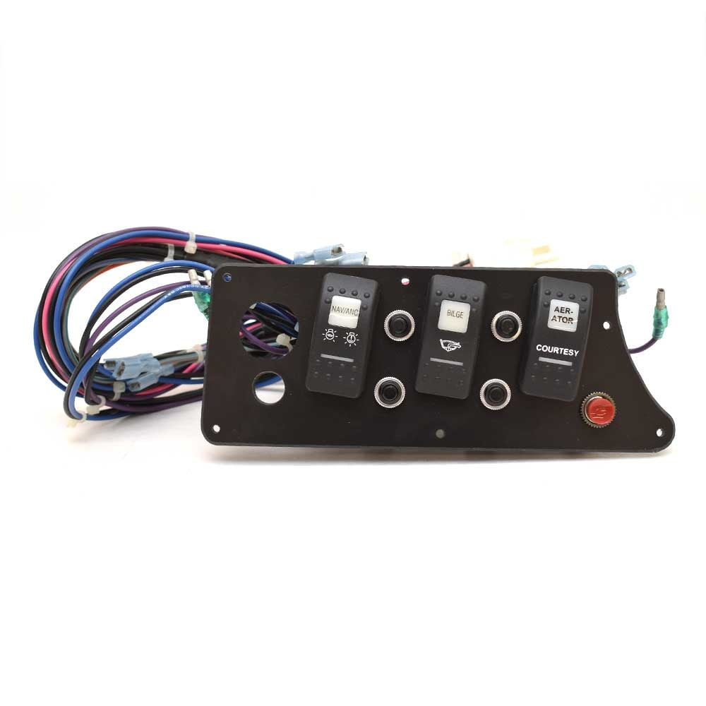 Rinker Boat Ignition Switch Panel 5766585 | 8 7/8 x 3 Inch Black ...