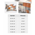 Burnt Orange Grey Bed Skirt King Size 18 Inch Drop, Oil Painting Modern ...