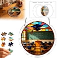 Acrylic Puzzle Ornament for Home and Garden Hanging Unique Window ...