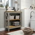 Wood Shelf Unit 3 Tier Corona Gray | Furniture Dash COG949 - Walmart.com