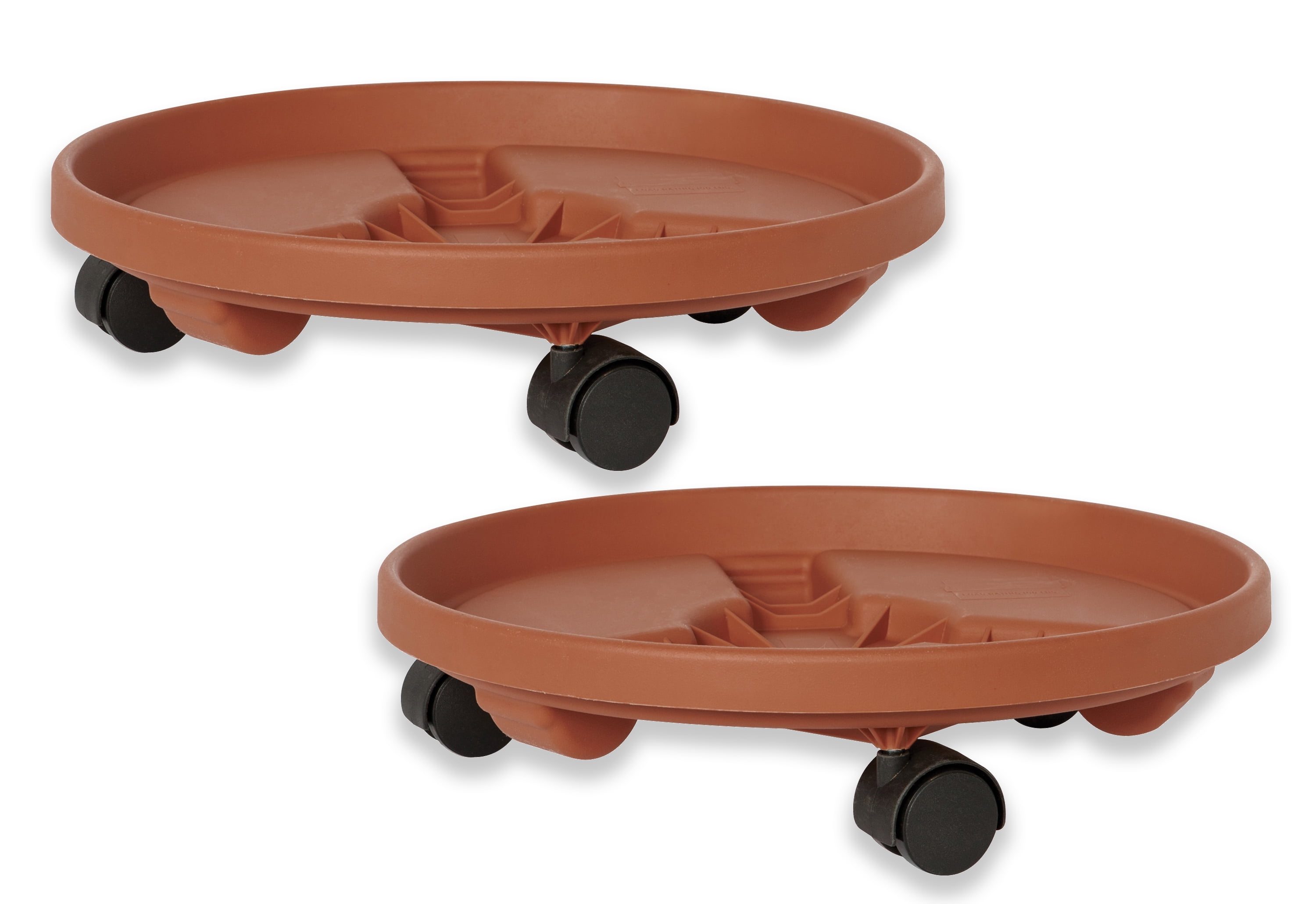 bloem-rolling-plant-stand-caddie-saucer-14-terra-cotta-2-pack