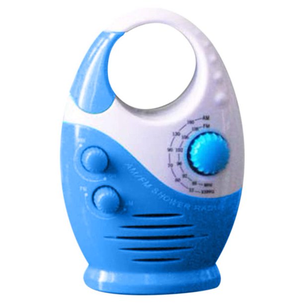 Shower Radios Waterproof AM FM Bathroom Shower Radio Portable Speaker ...