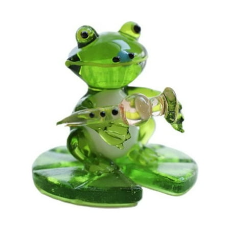 AMERTEER Micro Music Crown Frog Playing Cornet Saxophone Drum Playing ...