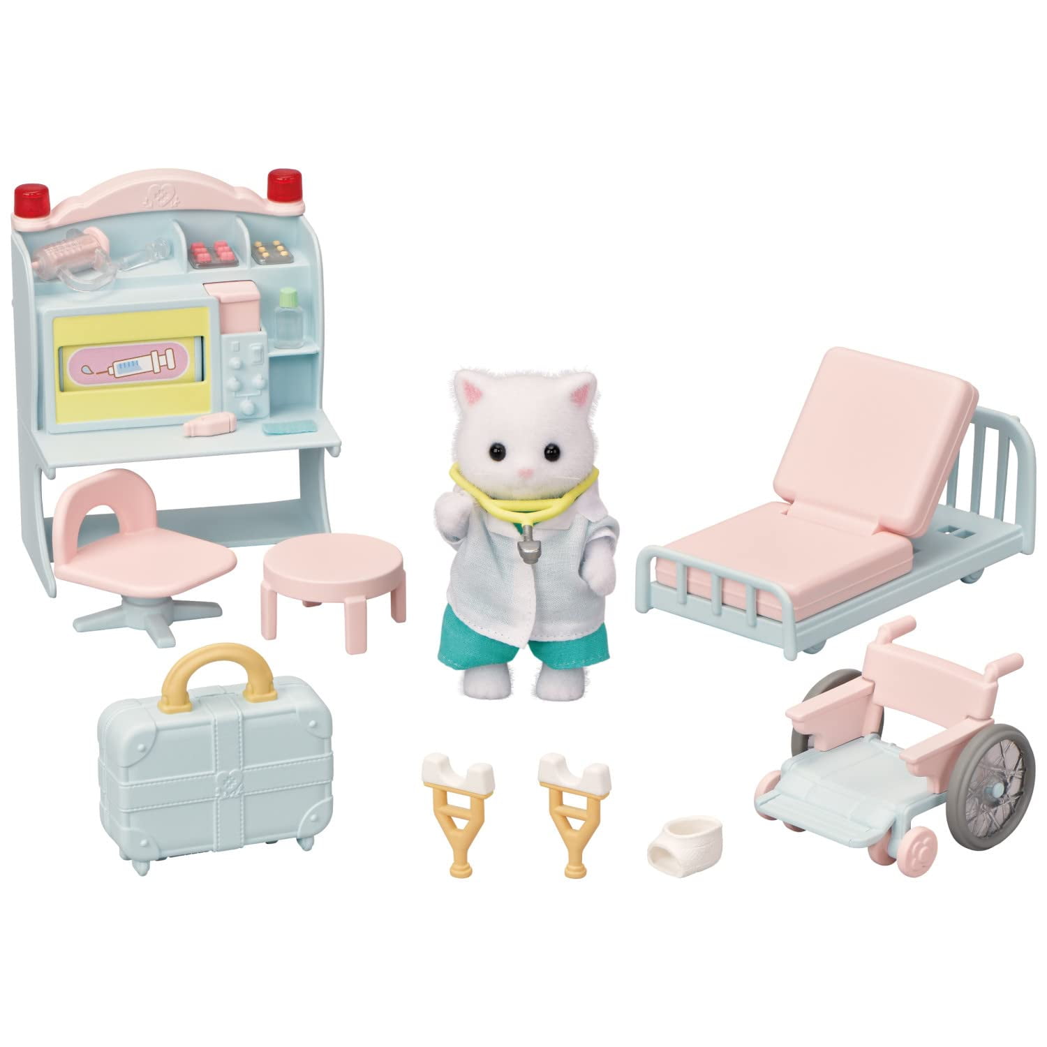 Set Dollhouse Ternurine Playset Calico Critters Village Doctor ...
