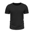Dolkfu Refreshing Golf Shirts for Men Short Sleeve Black Crew Neck Tops ...