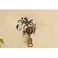 Swimming Octopus Wall Hooks for Hanging Rustic Decorative Hooks with 6 arms Antique Look by The ...
