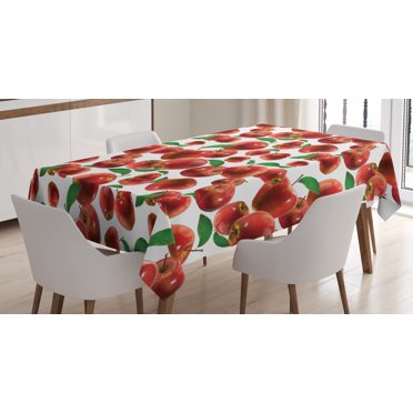 Classic Euro Apples Tablecloth With Large Apples Design - Walmart.com