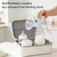 Nurtulia Manual Breast Pump with Gentle Silicone Flange, Portable Hand ...