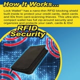 Lock Wallet: RFID Blocker, Identity Theft Security ID Safe Wallet for ...