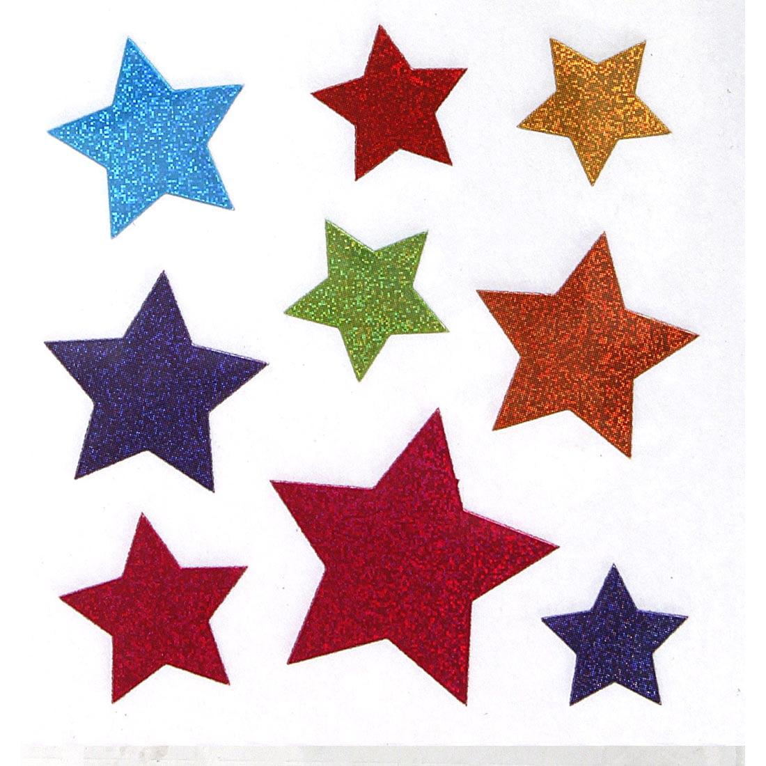Multicolored Stars Sandylion Acid-Free Stickers - Walmart.com