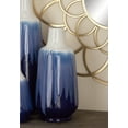 DecMode Modern 20 x 9inch glazed ceramic pear-shaped vase - Walmart.com