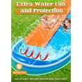 Syncfun 32 5ft Double Outdoor Water Slide With Sprinkler 2 Inflatable
