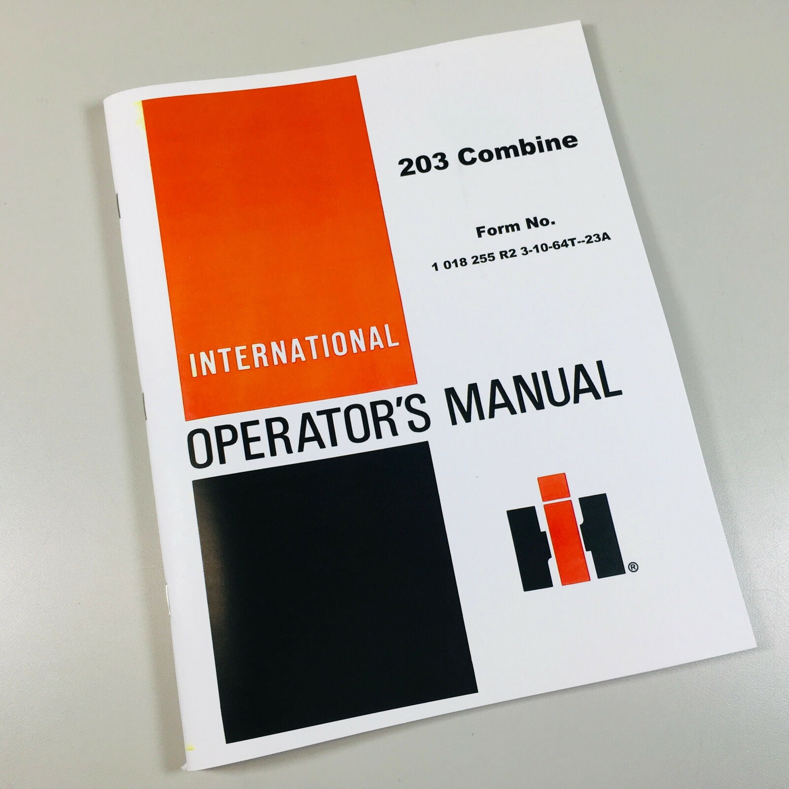 International 203 Combine Owner Operators Manual - Walmart.com