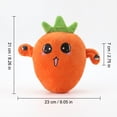 Cartoon Radish Sensing Beat Plush Toy, Cute Fruit Stuffed Doll, Soft ...