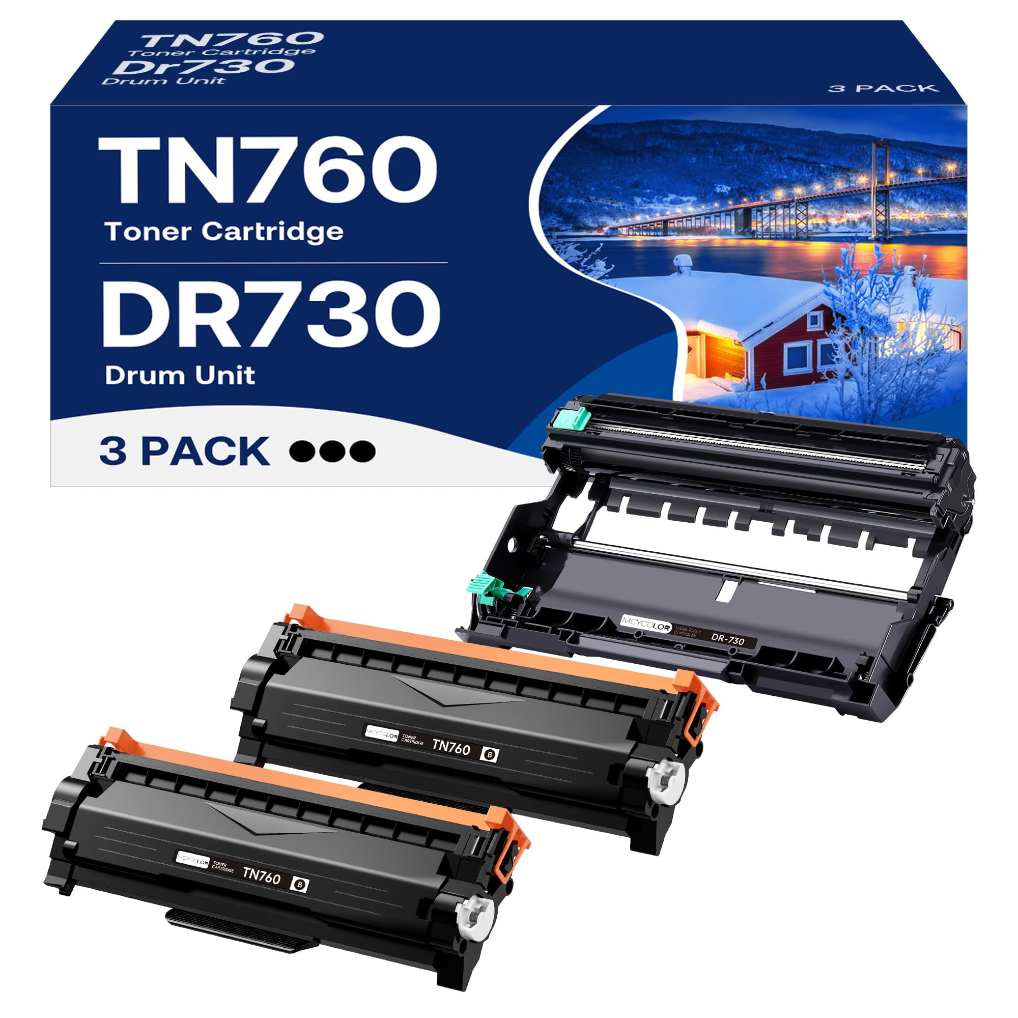 Click here for Mcycolor Tn760 Toner Cartridge And Dr730 Drum Unit... prices
