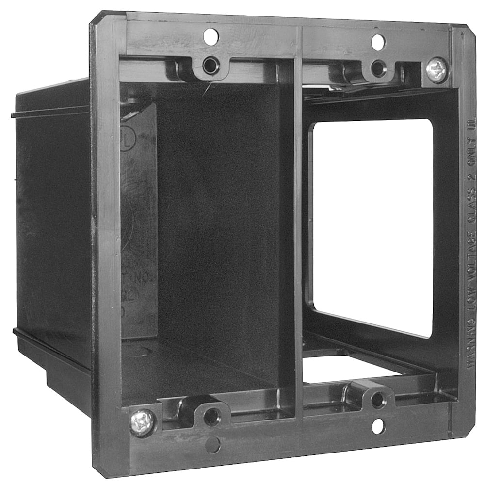 Wall plate: Double Gang Wallbox, Low/High Voltage Existing Construction ...