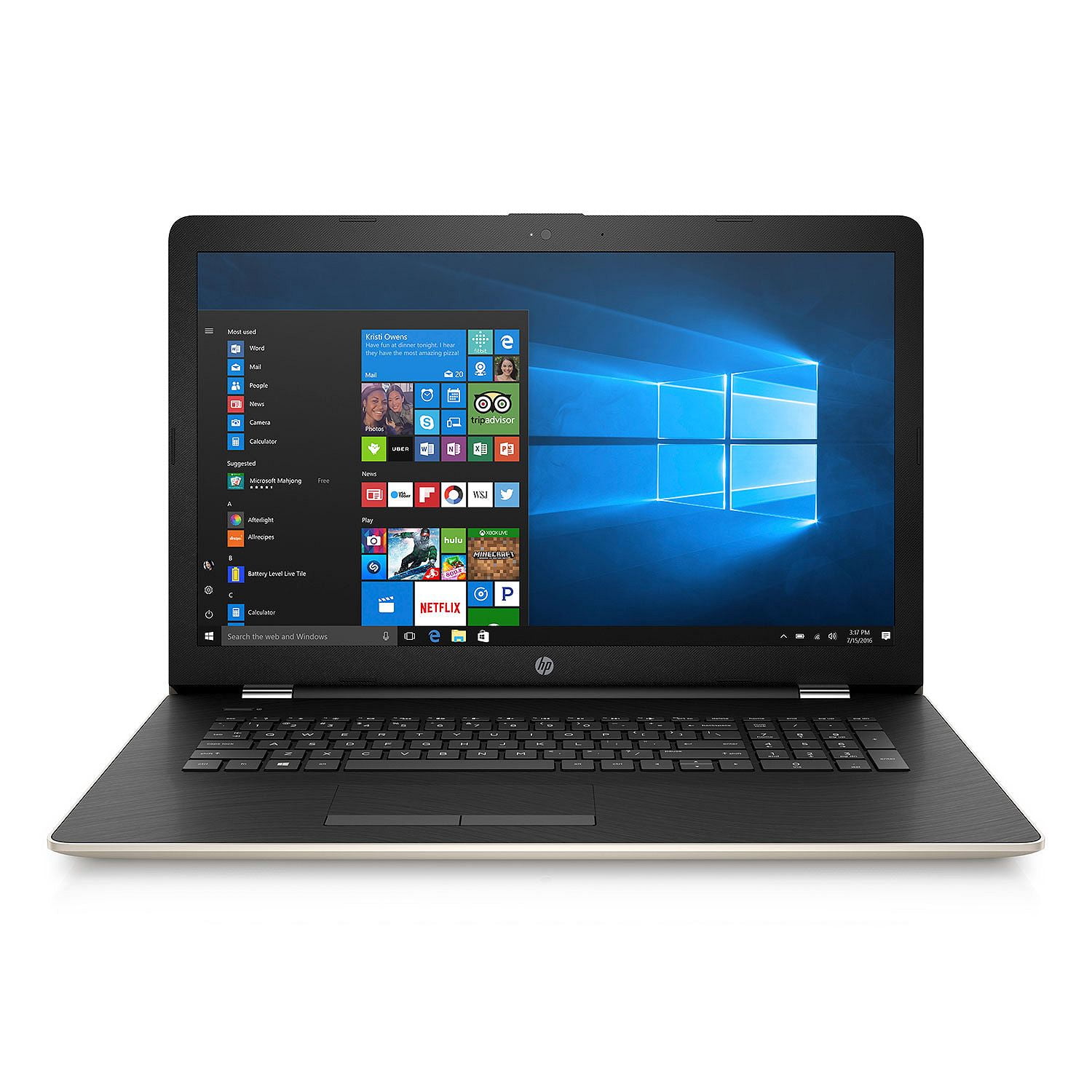 NEW HP 17.3" Laptop Intel i3-6006U 8GB RAM 1TB HDD DVDRW HD Webcam ...