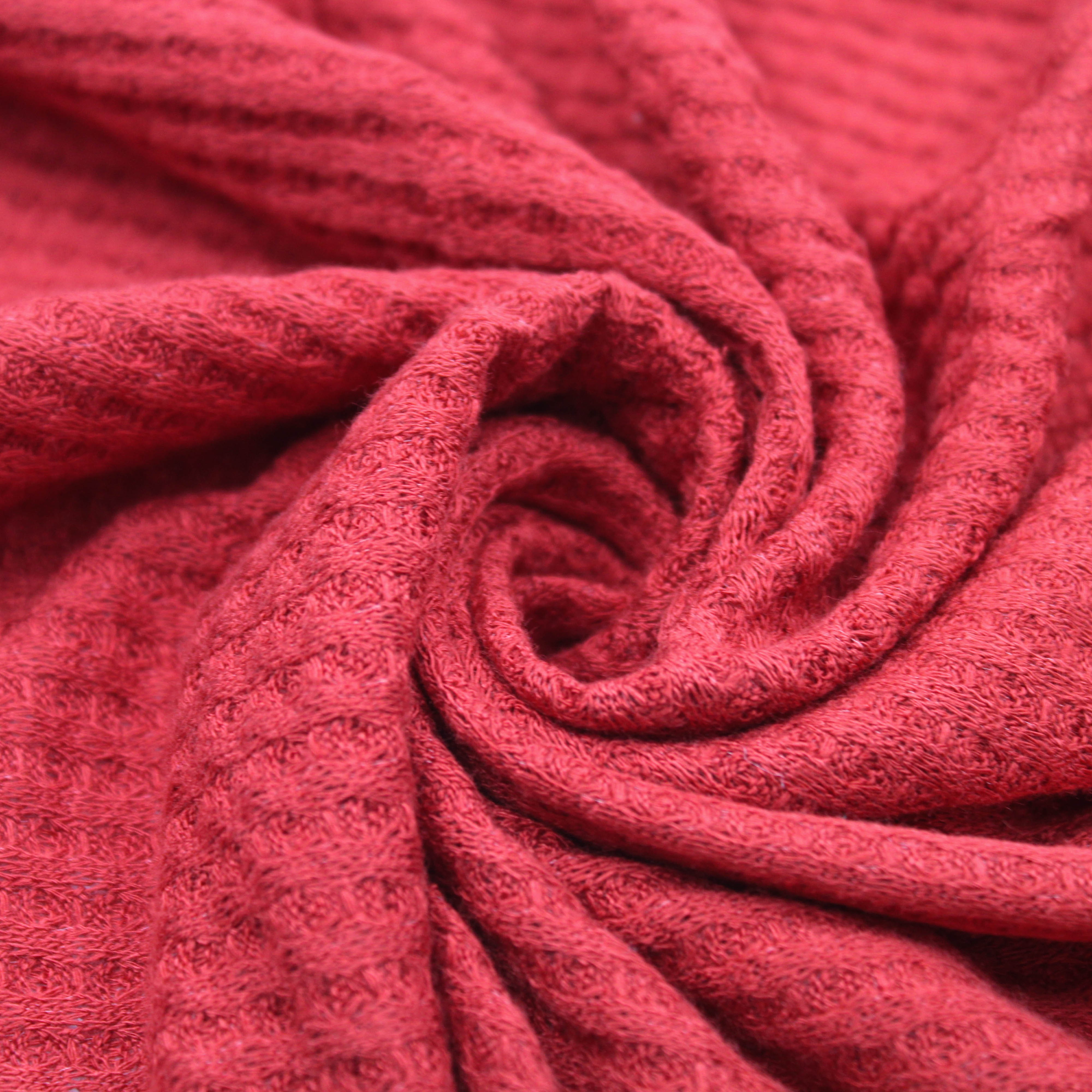 FREE SHIPPING!!! Rust Waffle Rayon Spandex Open Knit Fabric, DIY ...