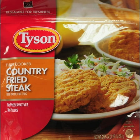 Tyson Country Fried Steak, 20.5 oz - Walmart.com