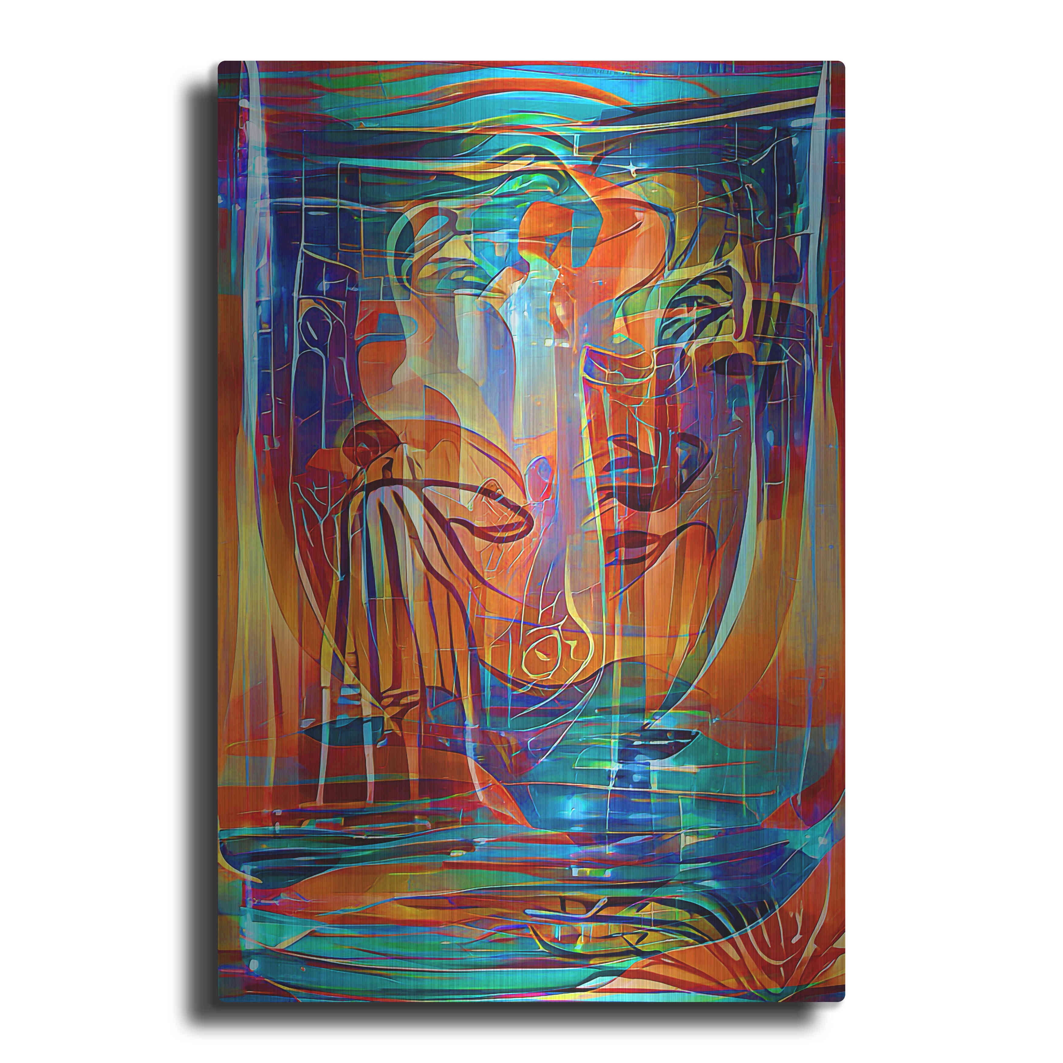 Luxe Metal Art 'Holy Grail 3' by David Manlove, Metal Wall Art, 24"x36 ...