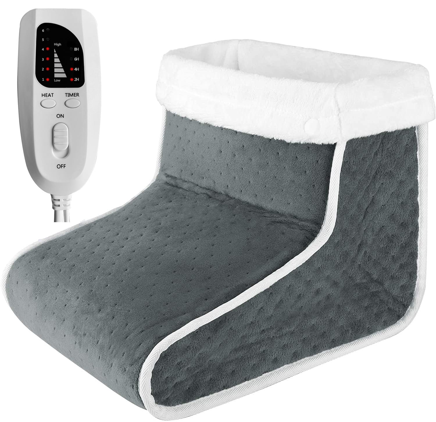Gray 240V Rechargeable Foot Warmer Plug-in Electric Heating Foot Warmer ...
