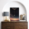 Canvas Print Wall Art Child Floating Above Sunset Clouds Print Surreal ...