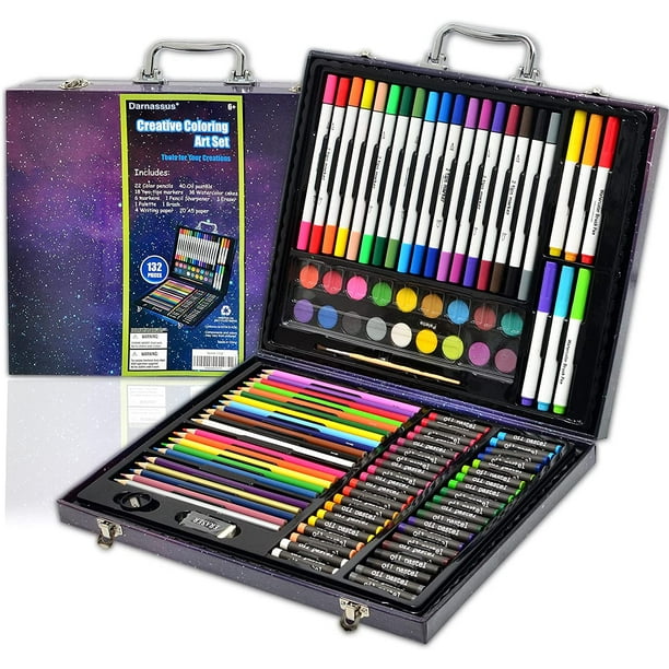 132-Piece Art Set, Inspiration Art Case Coloring Set, Deluxe ...