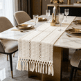 AUQ 2026 New Table Runner Cotton Linen Textile Table Runner 48 Inches ...