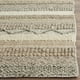 SAFAVIEH Natura Rylan Braided Striped Wool Area Rug, Beige, 3' x 5 ...