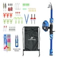 LEO FISHING FISHING Kids Fishing Pole, Telescopic Fishing Rod and Reel ...