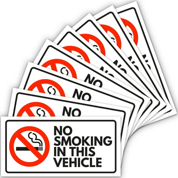 No Smoking Stickers Cars