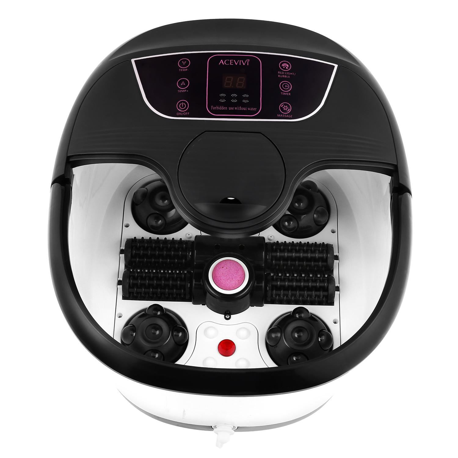 Portable Foot Spa Massager Heated Bath Automatic Massage 8 Rollers