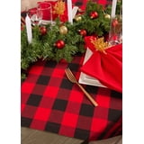 DII Buffalo Check Red Tablecloth, 52"x52", 100% Cotton - Walmart.com