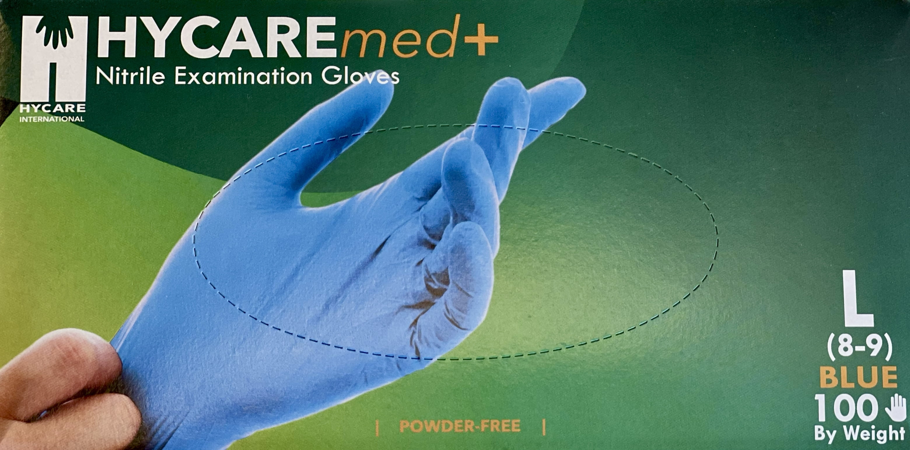 Hycare Medical Examination Gloves, Nitrile Powder Free, Pack of 100 ...