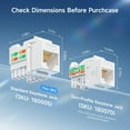 FGTHBF-[UL Listed] 10-Pack 10Gbps Cat6 Keystone Jacks, RJ45 Keystone ...