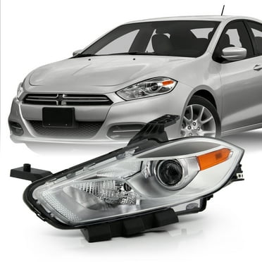 AKKON - For 2013 2014 2015 2016 Dodge Dart [Halogen Type] Black ...