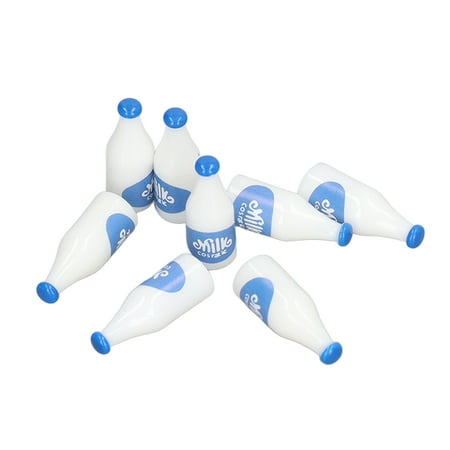 1: 6 Dollhouse Milk Bottle Model, Fine Workmanship 8Pcs Waterproof ...
