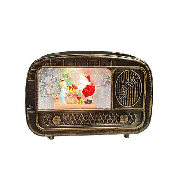 Christmas Snow Globes Musical Battery Powered or USB Holiday Radio ...