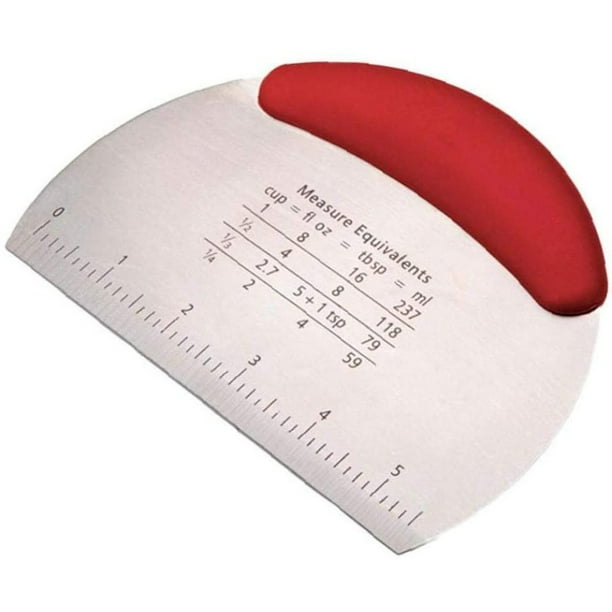 Bench Scraper, Pastry Pizza Dough Cutter Chopper with Handle and ...