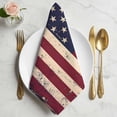 Cloth Napkins Vintage Patriotic American Flag Washable Soft Kitchen ...