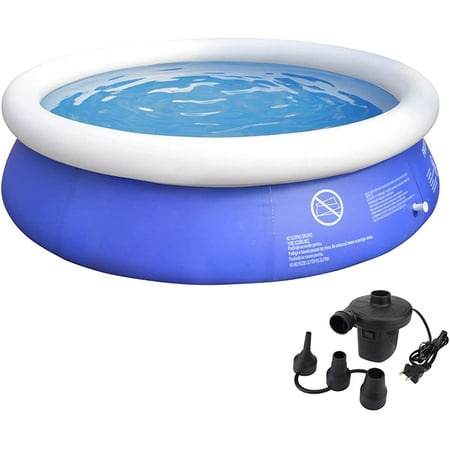 Inflatable Swimming Pool with Free Electric Air Pump - 10Ft X 30In ...